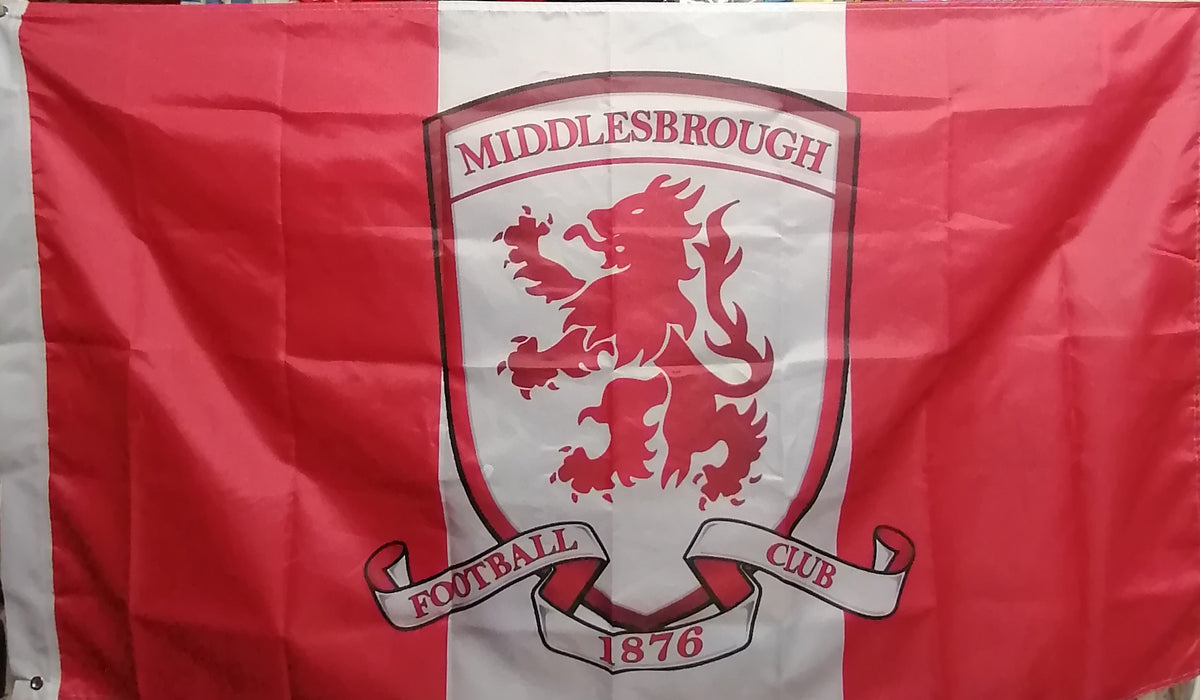 Middlesbrough Football Flag 150cm x 90cm. – Price Busters Ballina