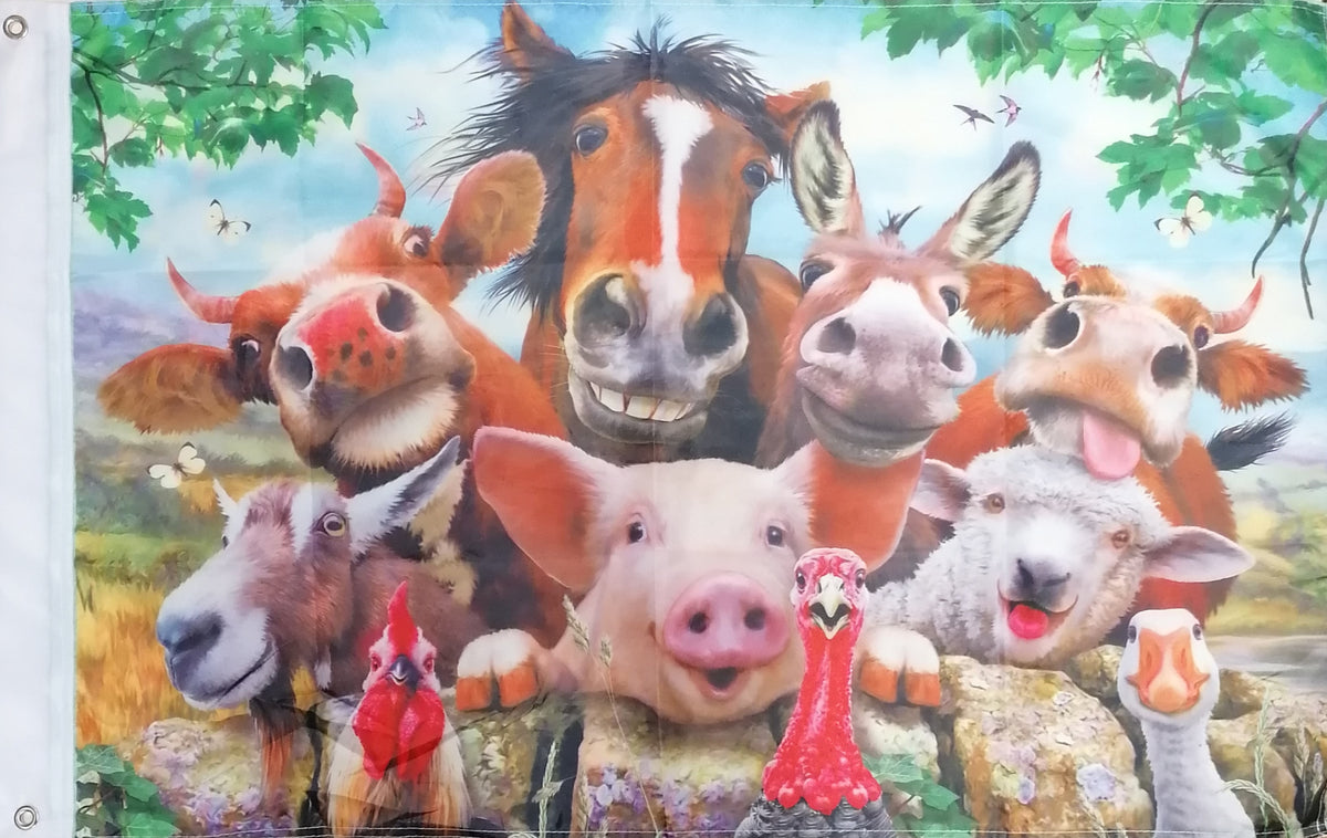 Farm Animals and Farming flag. – Price Busters Ballina