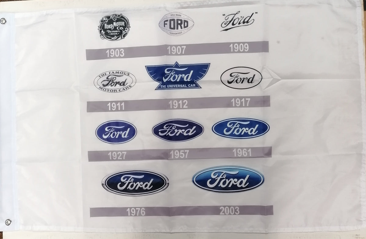 History of Ford Logo/Badge Flag. – Price Busters Ballina