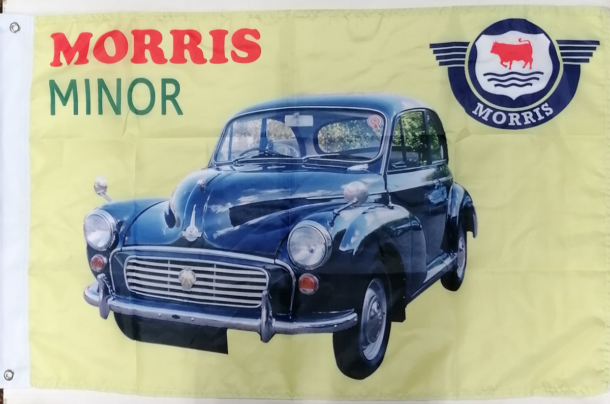 Morris Minor Flag(Dark Blue). – Price Busters Ballina
